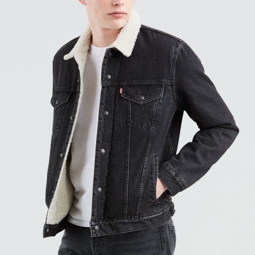 Blouson En Jean Fourré Levis Homme Sherpa Trucker Fegin
