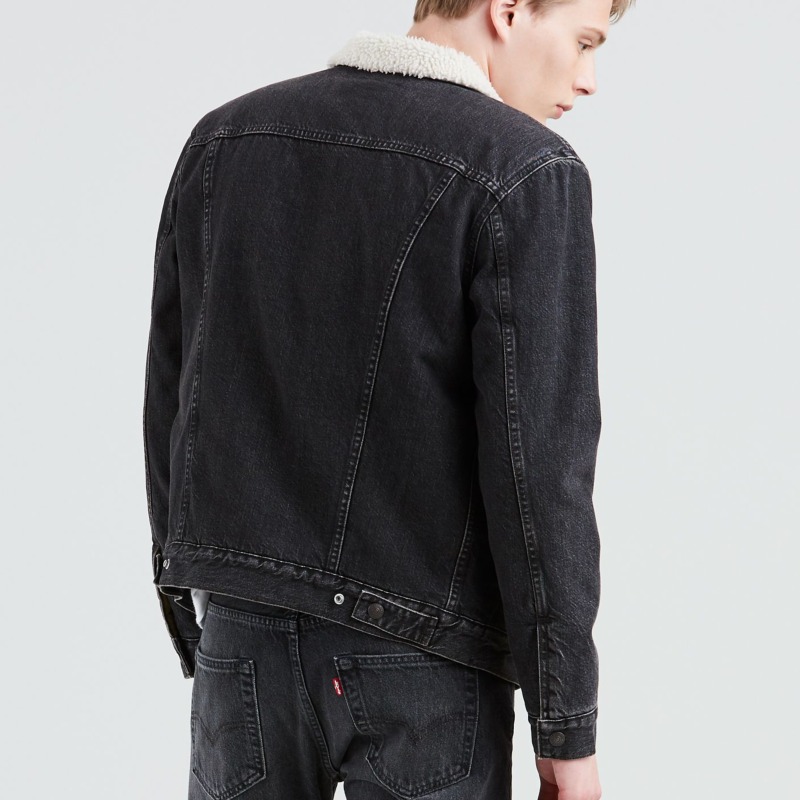 Blouson En Jean Fourré Levis Homme Sherpa Trucker Fegin