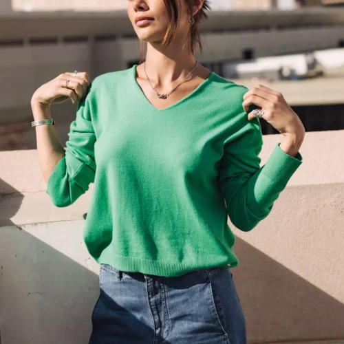 Pull Freeman T Porter femme Isabel vert