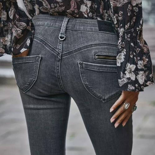 jeans Freeman T Porter femme Alexa slim gris melbury