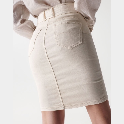 Jupe beige clair Salsa Jeans